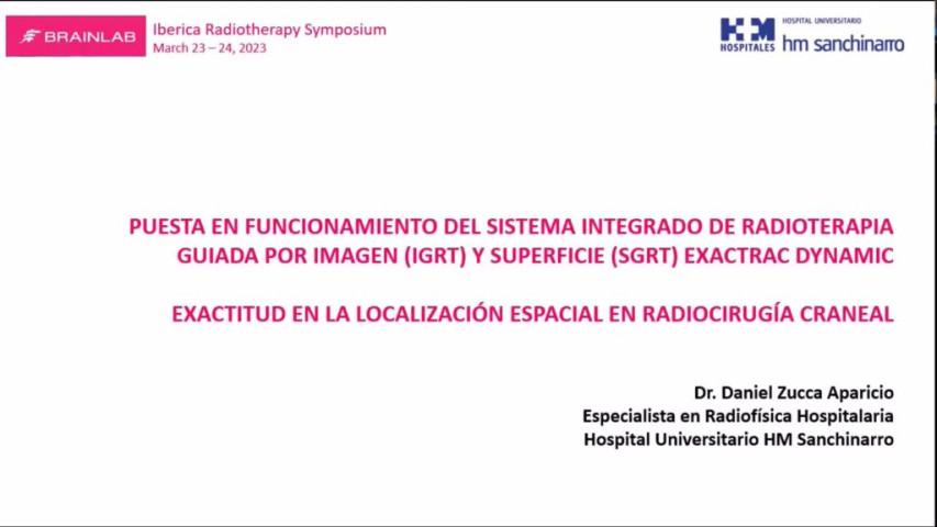 Puesta en funcionamiento del sistema integrado de radioterapia guiada ...