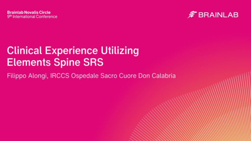 Clinical Experience Utilizing Elements Spine SRS